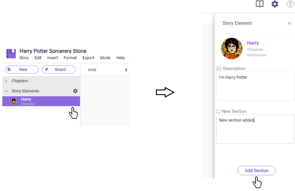 Adding Additional Sections to Story Elements - LivingWriter Writing Blog
