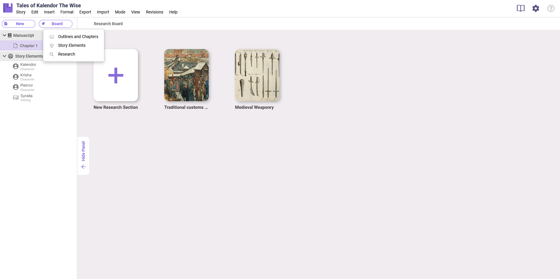 Introducing the Research Board - LivingWriter Writing Blog