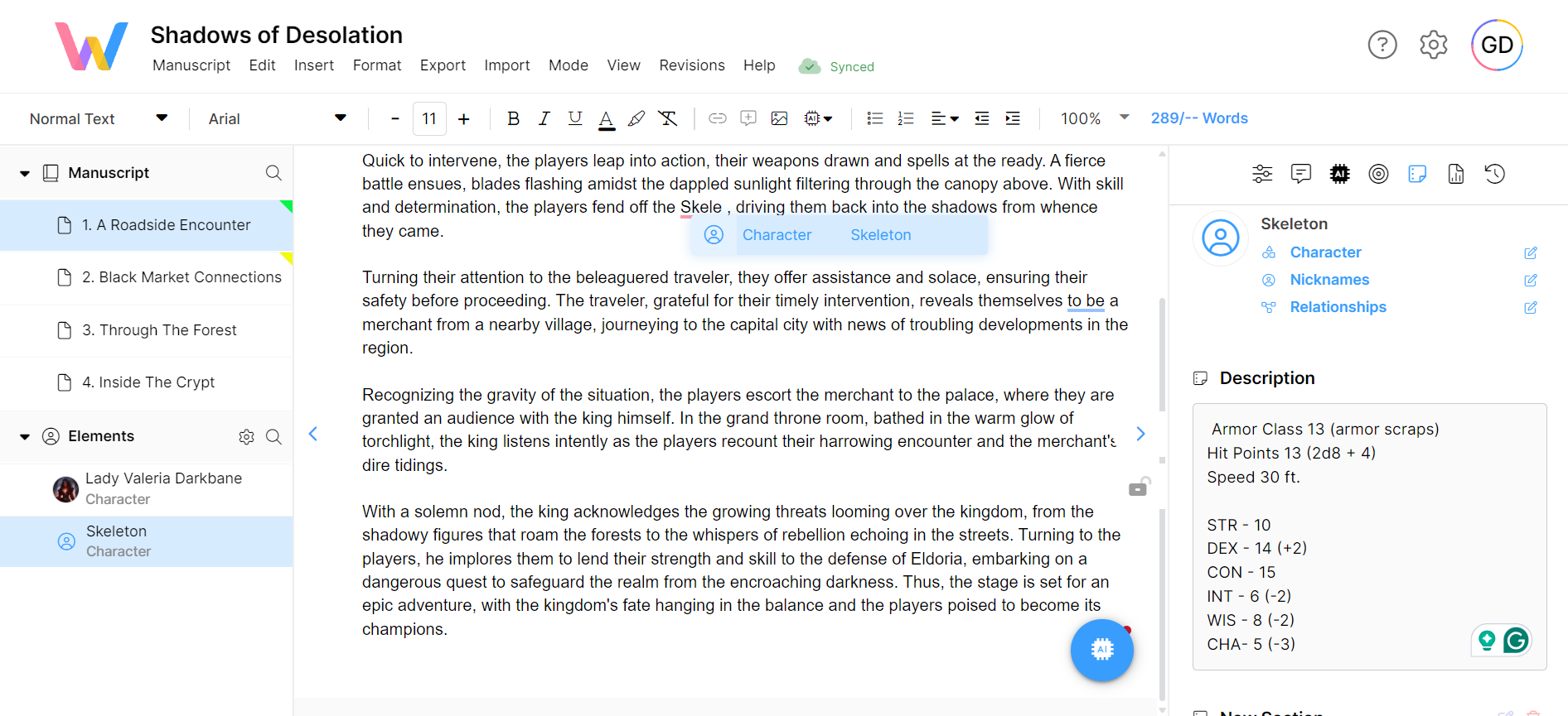 How To Write A D&D Campaign With LivingWriter - LivingWriter Writing Blog