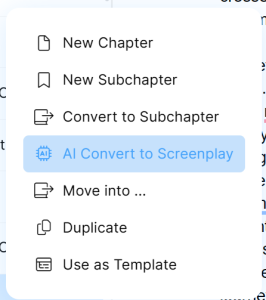How LivingWriter's AI Chapter To Screenplay Convert Works ...