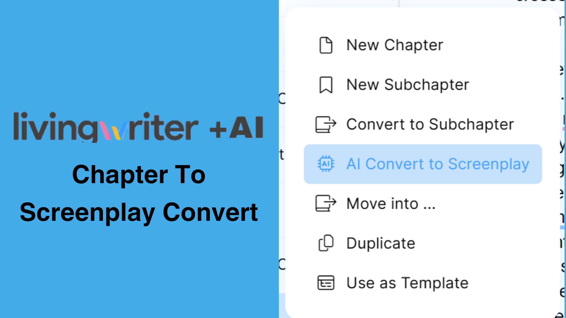 How LivingWriter's AI Chapter To Screenplay Convert Works ...